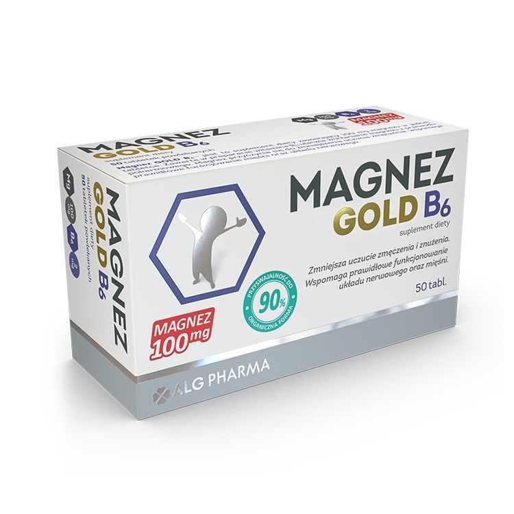 ALG PHARMA, Magnez Gold B6, 50 tabletek | Medicare.pl