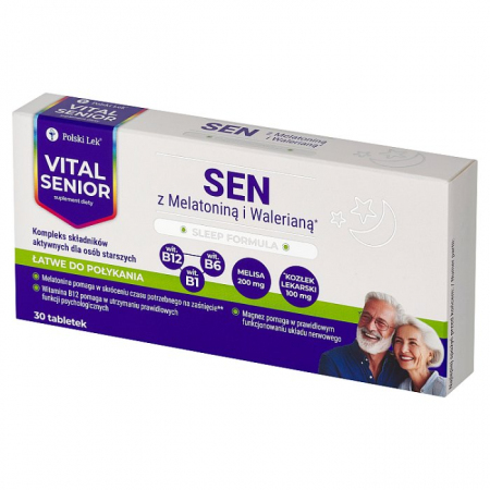 Vital Senior Sen tabletki, 30 szt. - cena, opinie | Medicare.pl
